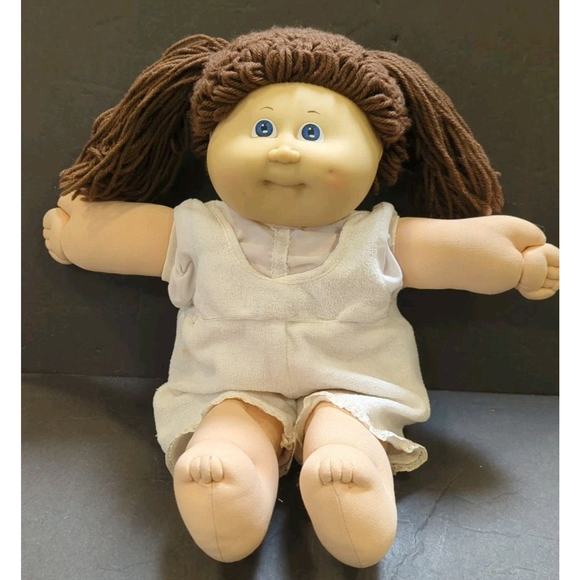 Cabbage Patch Kids | Toys | 985 Cabbage Patch Doll Xavier Roberts Brown Hair Signed Blue Eyes ...